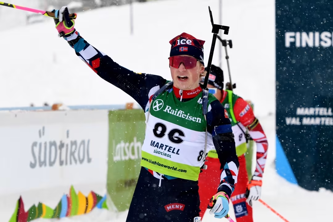 Martell - Isak Frey double la mise sur la poursuite - Biathlon Live